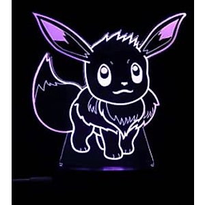 HORNO 3D Night Light 7 Color Gradual Changing Touch Switch Optical Illusion Night Light Table Lamp(1-1)