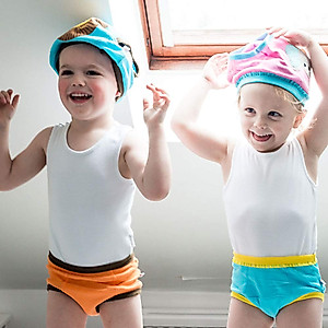 ZOOCCHINI 100% Organic Cotton Potty Training Pant Sets – Boys Ocean Friends, 3-Piece Set, 3-4 Years, Extra Absorbent, Girls and Boys Underwear for Toddlers