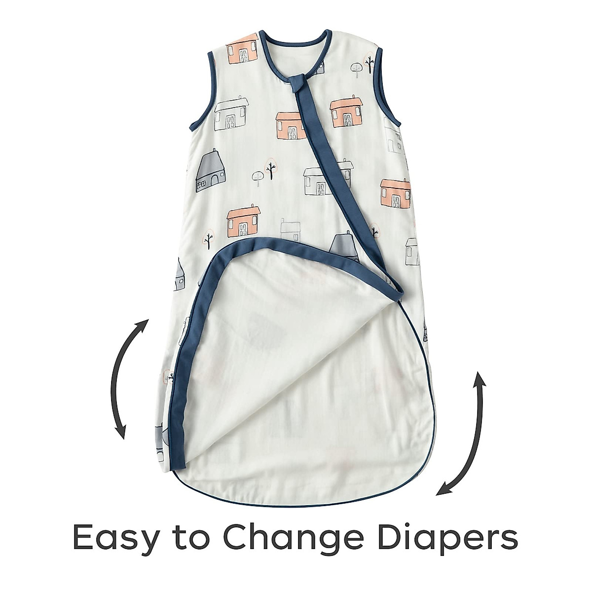 bc babycare Baby Sleep Sack 12-18M 100% Soft Organic Cotton Baby Sleeping Bag 2-Way Zipper Large Size and Space Confortable Sleeveless Wearable Blanket 29.4-33.4 Inch