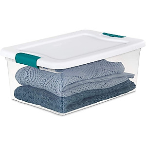 Sterilite Clear Storage Boxes with Latches Bundle (12-Pack)
