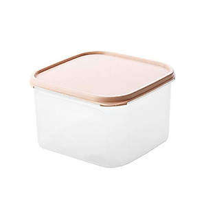 GAIXIA Plastic Food Storage Container Keep Fresh with Lid Leak Proof Cereal Sealed Box Kitchen storage (Size : 18.51812cm)