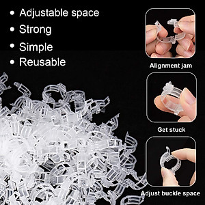 200PCS Plant Support Garden Clips, Vegetable Tomato Supports Trellis Clip Tape for Climbing Crop Vine Twine String Cage Ties Stakes, Grow Strawberry Rose Grape Cucumber Orchid Pea Pothos Melon Tree