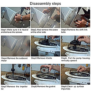 BDFHYK 393630 Water Pump Impeller Repair Kit with Housing for Johnson Evinrude, 2-Stroke(20,25,30,35 Hp) Outboard Engines Replace 393630,0393630,Sierra 18-3382