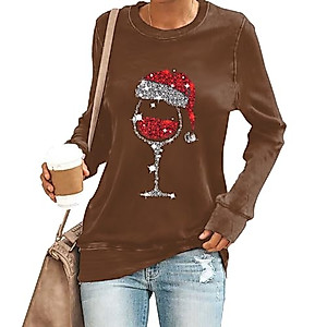 Christmas t-Shirt Women Moto Jacket Women Crewneck Christmas Sweaters for Women Merry Christmas t Shirt for Women Pullover Tunic top Fleece Hoodie Pullover Blouses Waterproof Button up Sweaters for