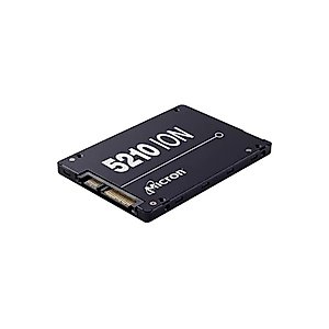 Micron 5200 5210 Ion 7.68 TB Solid State Drive - SATA 600-2.5" Drive - Read Intensive - 0.8 Dwpd - Internal - 540 MB/S Maximum Read Transfer Rate - 360 MB/S Maximum Write Transfer Rate -