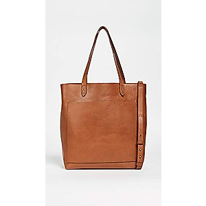 Madewell Women's Medium Transport Tote, English Saddle, Tan, Brown, One Size