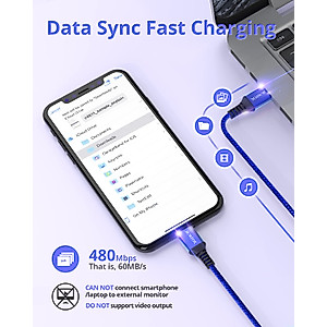 JIUWFOX USB C to USB C Cable 3ft (3 Pack), 60W C to C Cable Fast Charging for iPhone 16/15, iPad Air, iPad Mini, iPad Pro, MacBook Pro, MacBook Air, Samsung S24 S23