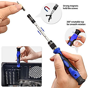 Precision Screwdriver Set TOPWAY PC Building Tool Kit with 123 Bits- 146IN1 Computer Repair Tool Kit with Magnetic Pad for Laptop iPhone MacBook iPad PS4 Xbox Game Controller Toys Electronics