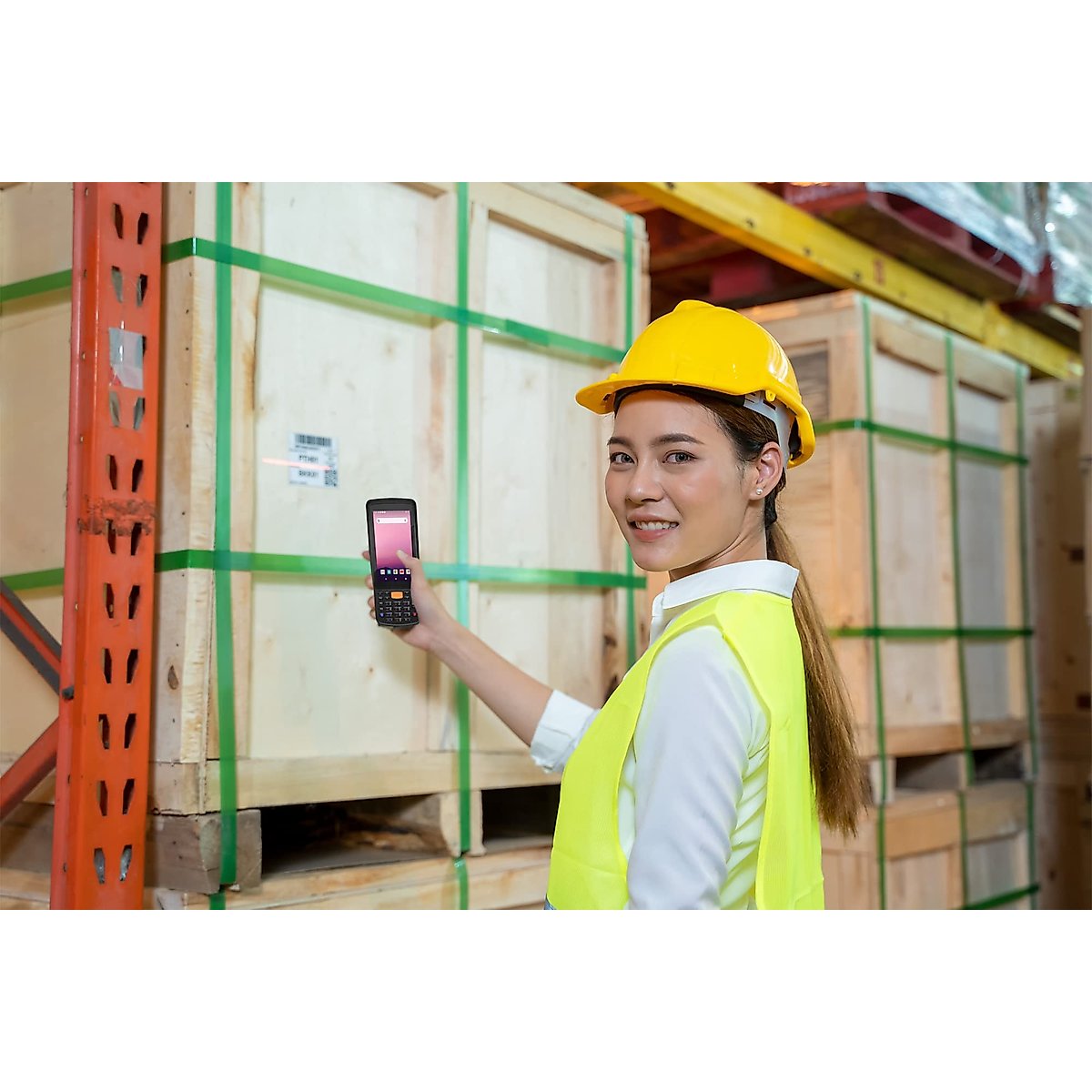 BIX Android 11 Barcode Scanner,Handheld Mobile Compueter with 1D 2D Scanner, 4GB RAM&64GB ROM, WiFi,4G LTE,IP65 Rugged PDA for Inventory Management