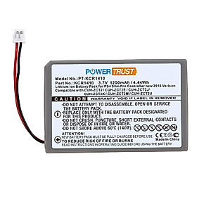 PowerTrust 1200mAh KCR1410 Battery for Sony PS4 Pro Slim Bluetooth DualShock Controller Second Generation CUH-ZCT2 or CUH-ZCT2U