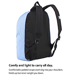 HotStyle SIMPLAY Classic School Backpack Bookbag, LightSkyBlue