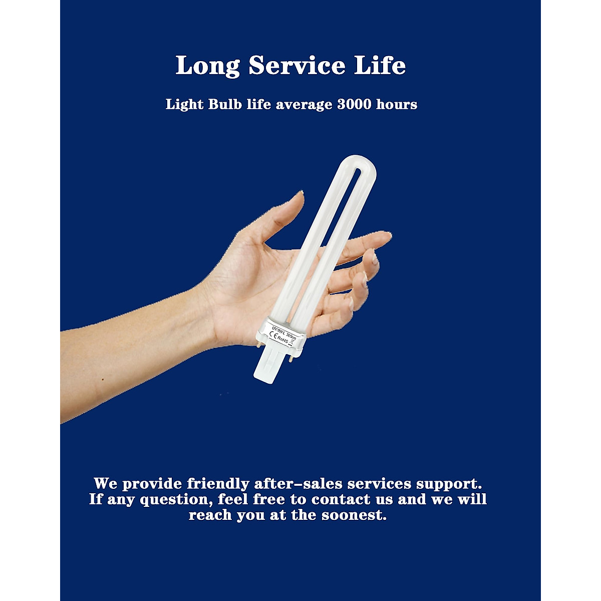 Dameiol 21050 9W Replacement Bulbs Light Compatible DynaTrap DT3009,DT3019,DT3039 Only,6.5 inch Overall Length, NOT Compatible Classic EL-22 4 Pack