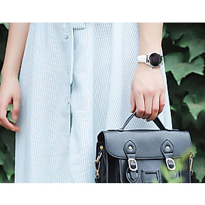 Smart Touch KW10 Ladies Smart Watch, IP68 Waterproof, Bluetooth | Sleep & Heart Rate Monitor, Pedometer, Physiological Reminder, Remote Camera| Smartwatch for Women w/Changeable Wrist Bands (White)