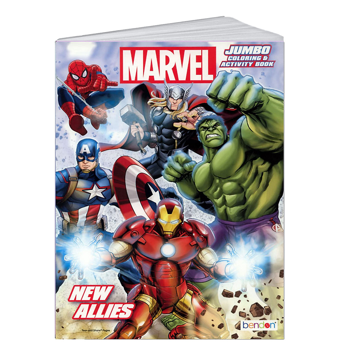 Avengers Coloring Book Set Bundle with Avengers Stickers and Superhero Door Hanger (Avengers Classic)