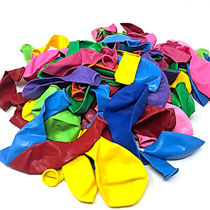 Allgala 100 Count 9 Inch Helium Grade Premium Latex Balloons for Birthday Feliz Cumpleaños Baby Shower Engagement Party Wedding Decorations-Assorted-BL52100