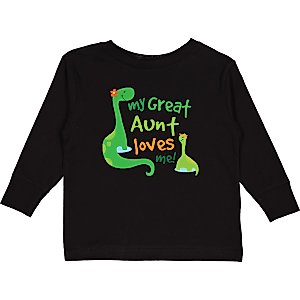 inktastic My Great Aunt Loves Me Toddler Long Sleeve T-Shirt 4T Black 19fac