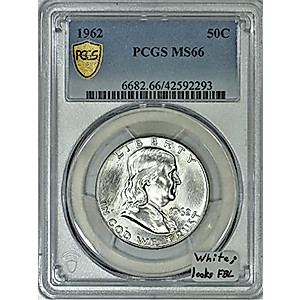1962 P Franklin Half Dollar MS-66 PCGS