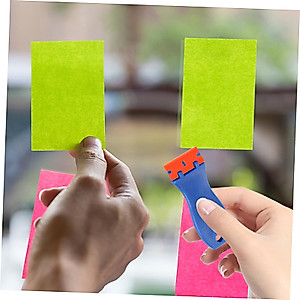 Cabilock 100pcs Scraper Blade Remover Scraper Shovel Blades Spatula Plastic Window Spatula Plastic Cleaning Scraper Sticker Remove Scraper Window Spatula Blades Sticker Removal Scraper