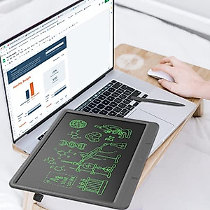 TUGAU LCD Writing Tablet 15 Inch, Erasable Electronic Writing Pad, Large Doodle Board, Portable Drawing Tablet Gift for Kids & Adults, Digital Paper Handwriting Pad for Business Office Homeschool