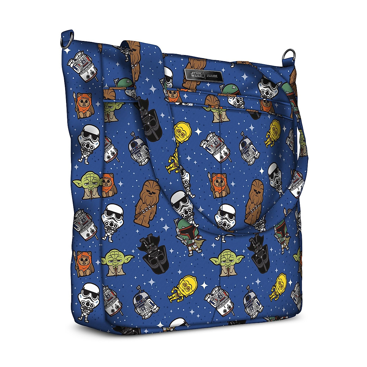 JuJuBe New! Be Light - STAR WARS™ Galaxy of Rivals, Tote, Large Baby Diaper Bag w/Changing Pad, Travel Bag for Boy or Girl, Lightweight Backpack for Baby Essentials, Baby Bottles, Diapers, Pacifiers