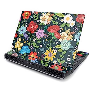 MightySkins Skin Compatible with Alienware Area-51M 17" (2019) - Cartoon Bloom | Protective, Durable, and Unique Vinyl Decal wrap Cover | Easy to Apply, Remove, and Change Styles | Made in The USA