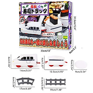 Sushi Train,for Children Food Train for Table,Sushi Train for Table,for Dining Table consisting of Five Carriages Food Train,Track Length 273cm Battery Powered (Note: no Batteries)