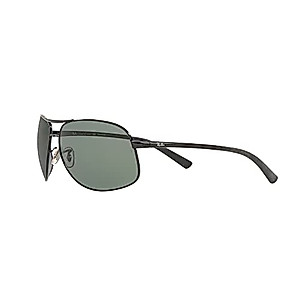 Ray-Ban Men's RB3387 Polarized Pilot Sunglasses, Black, 64mm