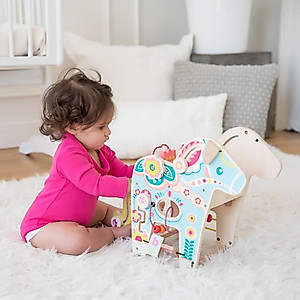 Manhattan Toy Playful Pony Wooden Toddler Activity Center , 18 x 9 x 13 inches