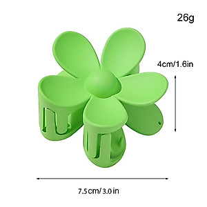 Hair Claw Clips 8PCS Flower Hair Clips for Women and Girls, Strong Hold Matte Claw Flower Shaped Hair Clips for Women Thick Hair and Thin Hair