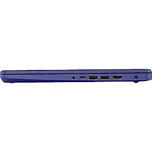 HP Stream 14inch HD Display, Intel Celeron Dual-Core Processor, 8GB DDR4 Memory, 128GB Storage (64GB eMMC+64GB Card),WiFi,Webcam,Bluetooth, Windows 11 S, Indigo Blue (Renewed)