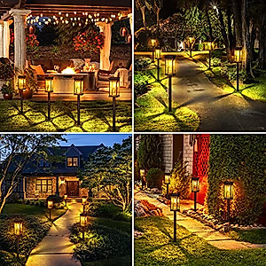 KOOPER Solar Pathway Lights Outdoor, 8 Pack Upgraded Solar Outdoor Lights, Bright Solar Garden Lights Outdoor Waterproof, Auto On/Off Outdoor Solar Lights for Yard Landscape Path Lawn Patio Walkway