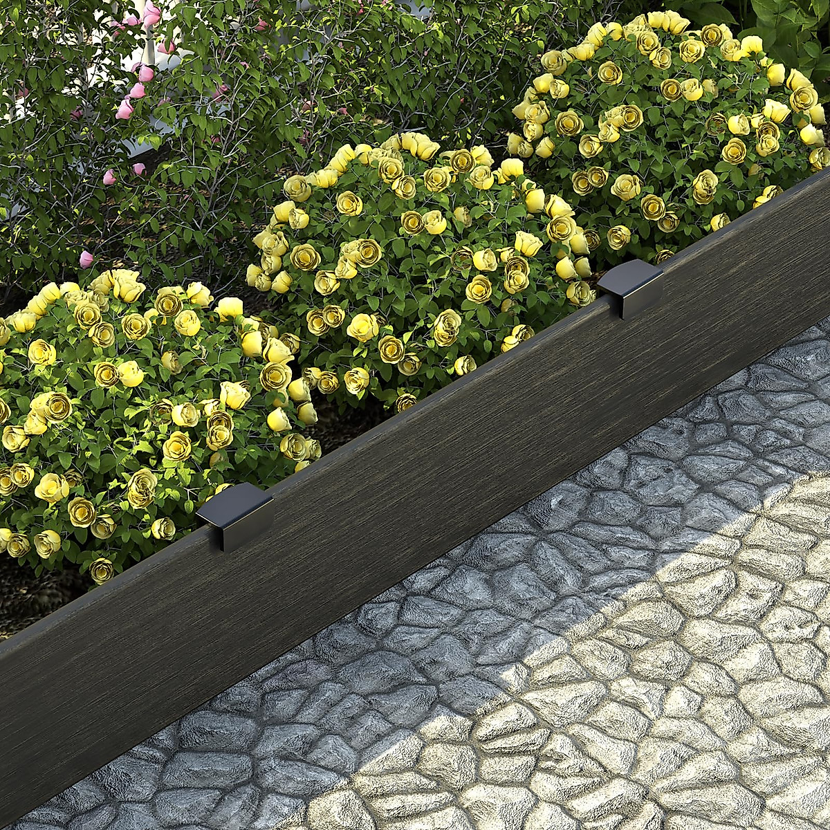 20Pcs Metal Landscape Edging Stakes, 8.5In Garden Stakes Landscape Anchoring Spikes for Terrace Board, Landscape Edging Coil, Grass Barrier, Bender Board, Garden Liner