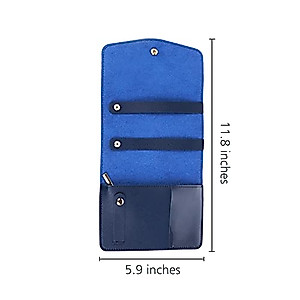 Envelope Portable Jewelry Box Organizer, PU Leather Travel Small Jewelry Case for Ring, Pendant, Earring, Necklace, Bracelet Organizer Storage Holder Boxes, Gifts for Women,Girl,Mom,Girlfriend,etc.