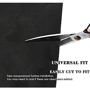 Coswe Suede Headliner Fabric with Foam Backing Material - Automotive/Home Micro-Suede for Car Replacement/Repair/DIY Black 108''x 60'' (275cm x 150cm)