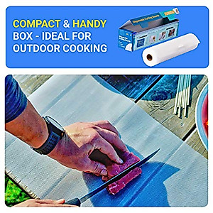 Disposable Plastic Cutting Board for Kitchen & Outdoor – Large Flexible Chopping Boards – Custom Cutting Mats for BBQ and Camping 25’
