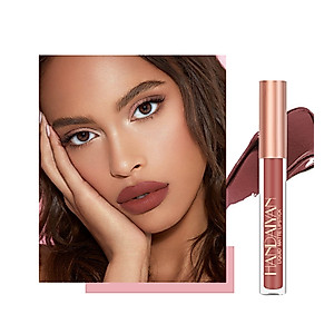 Easilydays Lip Liner and Liquid Matte Lipstick Set, 12 Colors Crayon Matte Longwear Lip Pencil, 24h Velvety Red Lips and Lip Liners Make Up, Lip Contouring Pencil, Waterproof Long Lasting Nude Lipgloss Lip Stain Kit with Lip Liner for Women (#07)