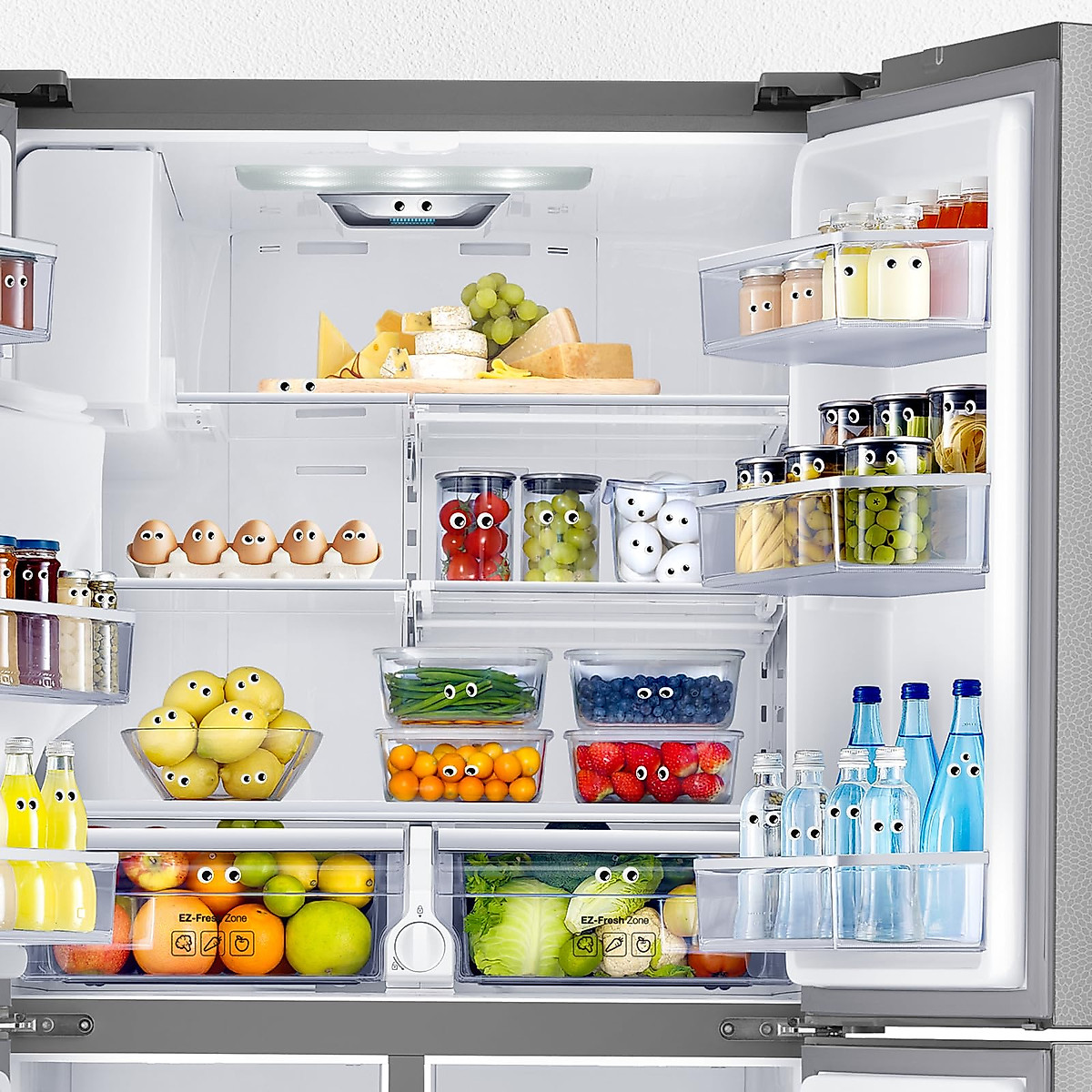 SNAIL GARDEN 1200Pcs Black Wiggle Googly Eyes with Self-Adhesive, 1000Pcs Round Plastic Wiggle Stickers Eyes & 200Pcs Oval Sticker Eyes for Crafts, DIY Projects, Halloween, Christmas DIY Decorations