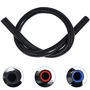 KDP 3/4"X5FT(ID:19MM) 1.5 M Silicone Heater Hose Coolant Radiator Vacuum Line, 1ply Reinforced 4MM Thick, Max Temperature Rating 350F Work Pressure 100 psi+ Mutiple Use for Air and Water