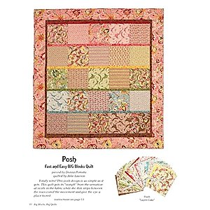 Big Blocks, Big Quilts: 11 Easy Quilts with Layer Cake 10" x 10" Squares (Design Originals) Beginner-Friendly, Easy-to-Follow Instructions and Variations, plus Assembly Diagrams and Color Photos