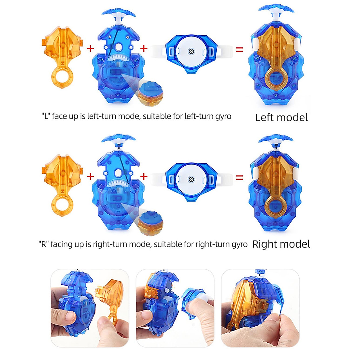 Desamvap Bey Battling Tops Burst Dynamite B-187 Savior Valkyrie.Sh-7 with Bey Launcher Grip Right Spin DB Layer System Gyro Toys Set for Kids Children Boys