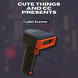 Cute Things and CC, GT-3301E Wireless 2D Barcode Scanner - High Performance, Lightweight, USB/2.4G/Bluetooth Connectivity, Compatible with Linux, Android, Windows, and MAC - Black Grey