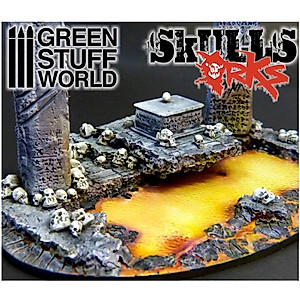 Green Stuff World for Models and Miniatures 21 Resin Ork Skulls 1387