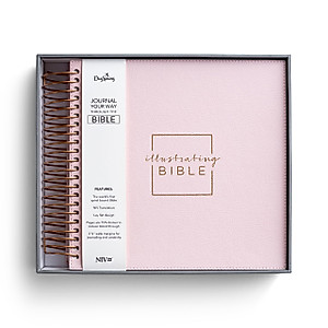 Illustrating Bible NIV - Spiral Bound Bible Journal, Pink