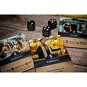 Iello: Khora, Rise of an Empire, Race to Development Game, Develop your City Faster and Better than Your Opponents, 2 to 4 Players, 75 Minute Play Time, For Ages 14 and up