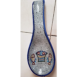 Bluenoemi Armenian Ceramics Rest Spoon Fishes Holy Land Gift