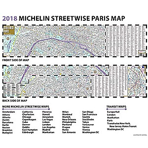Streetwise Paris Map - Laminated City Center Street Map of Paris, France (Michelin Streetwise Maps)