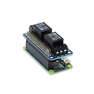 sb components Zero Relay 2 Channel 5V Relay Shield for Raspberry Pi, Relay HAT Expansion Relay Board for Raspberry Pi 4B/3B+/3B/2B/B+/A+/Zero and Zero W | Power Relay Module for Raspberry Pi