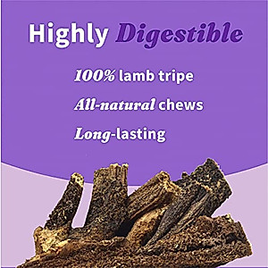 Halo Purely For Pets Halo Green Tripe Chew, Lamb Tripe Formula, All Life Stages, 6.0-OZ Pouch