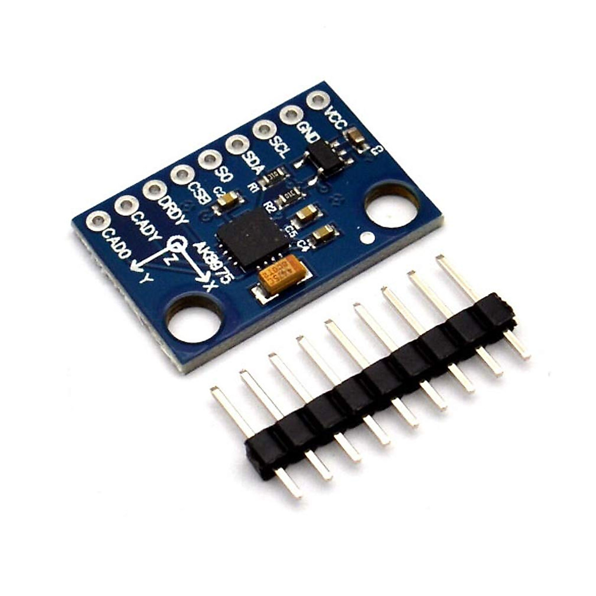 HiLetgo 2pcs AK8975 3-Axis Accelerometer Gyroscope Compass Sensor High Precison Compass Sensor Module IIC I2C SPI 3-5V