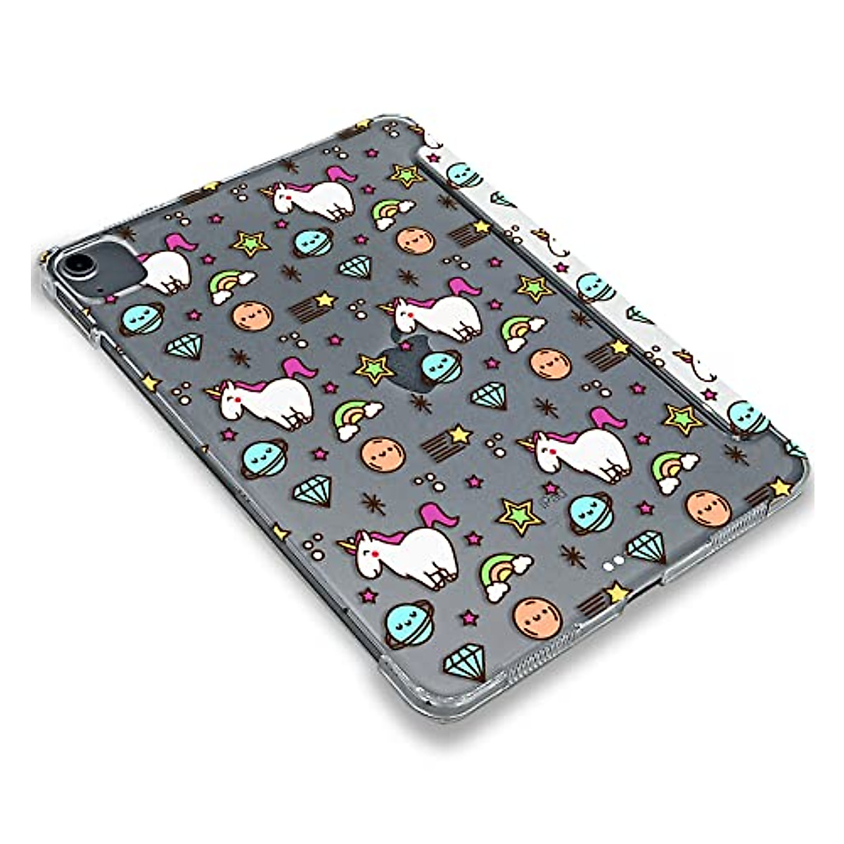 Kawaii Funny Unicorn Rainbow case Compatible with iPad Mini Air Pro 7.9 8.3 9.7 10.2 10.9 11 12.9 inch Pattern Cover New 2022 2021 Trifold Stand 3 4 5 6 7 8 9 Generation 422 (9.7" Air 1/2)